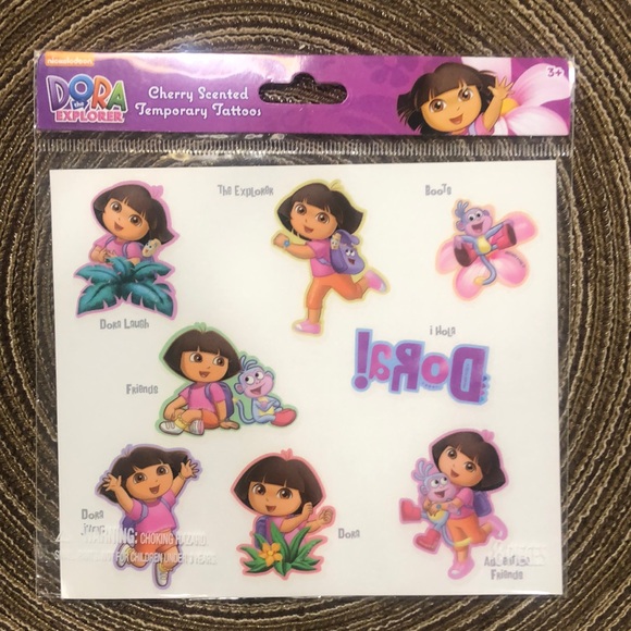 Nickelodeon | Accessories | Dora The Explorer Temporary Tattoos Cherry ...